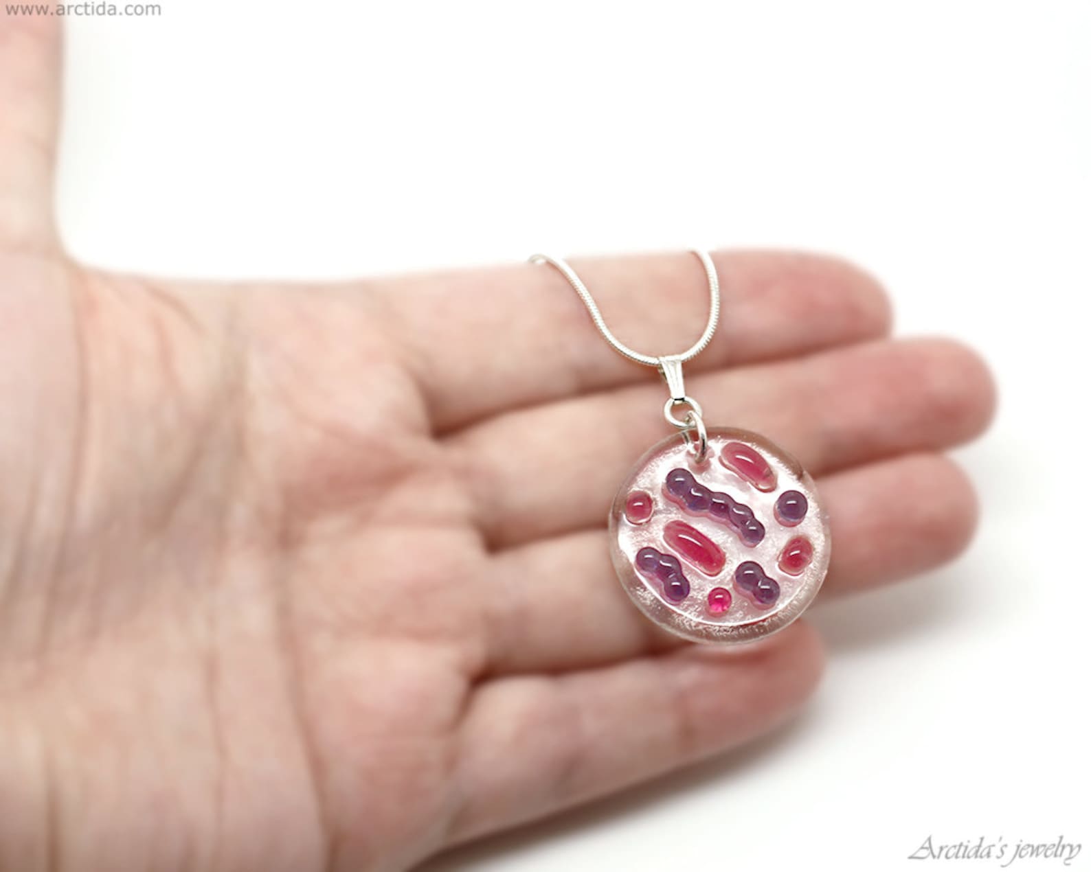 Bacteria Necklace for Women Gram Stain Microbiology Jewelry Medical ...