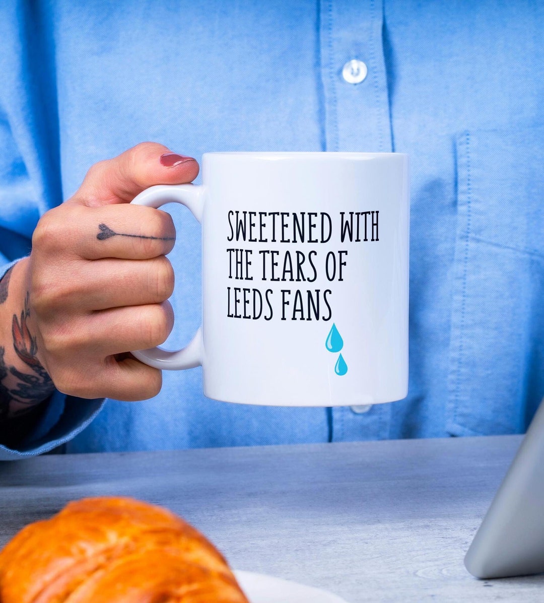 Sweetened With the Tears of Leeds Fans I 11oz Ceramic Mug I Funny ...
