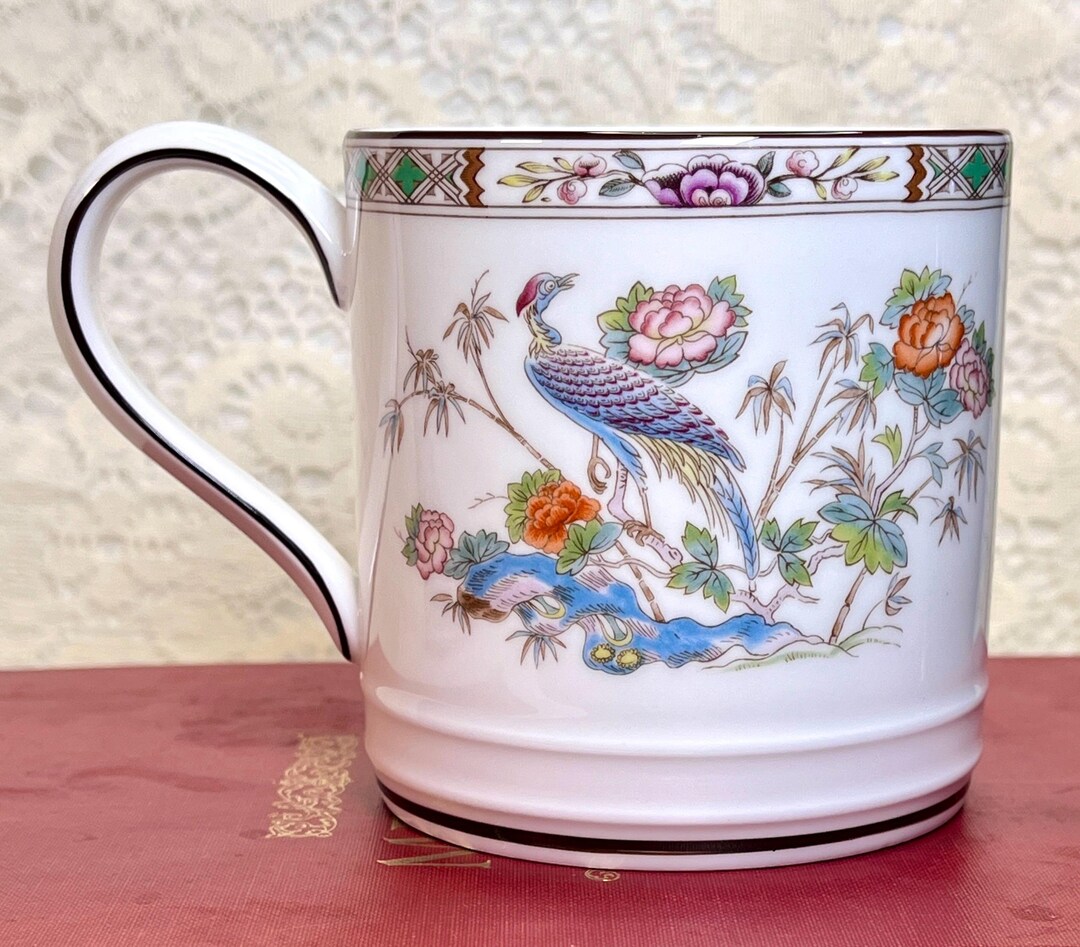 Wedgwood Bone China KUTANI CRANE Tankard/large Mugs EXCELLENT Brown ...