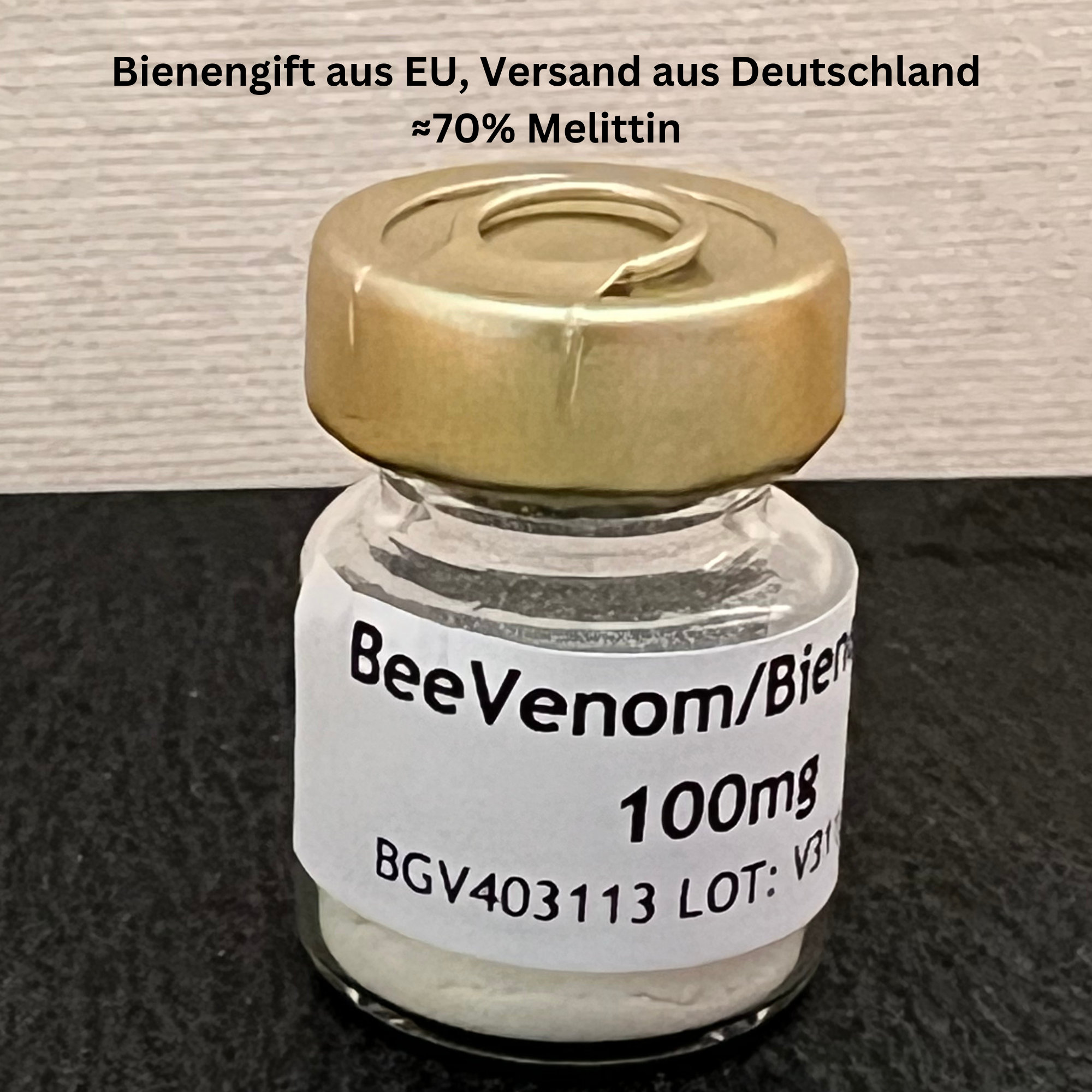 100 Mg Bee Venom Powder, Bee Venom, Bee Poison, Apitoxin, Natural, Pure ...