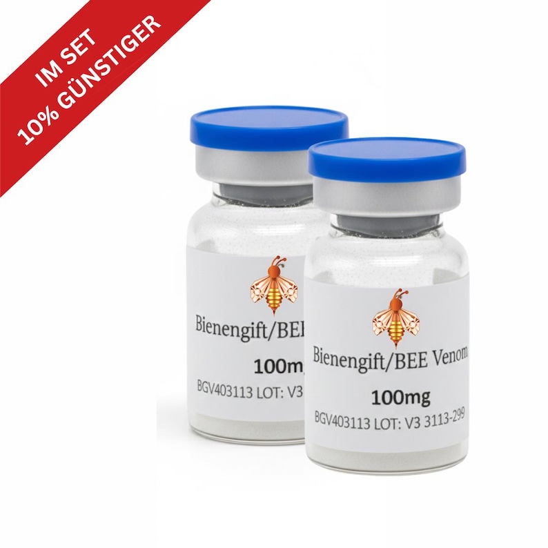 100 Mg Bee Venom Powder, Bee Venom, Bee Poison, Apitoxin, Natural, Pure ...