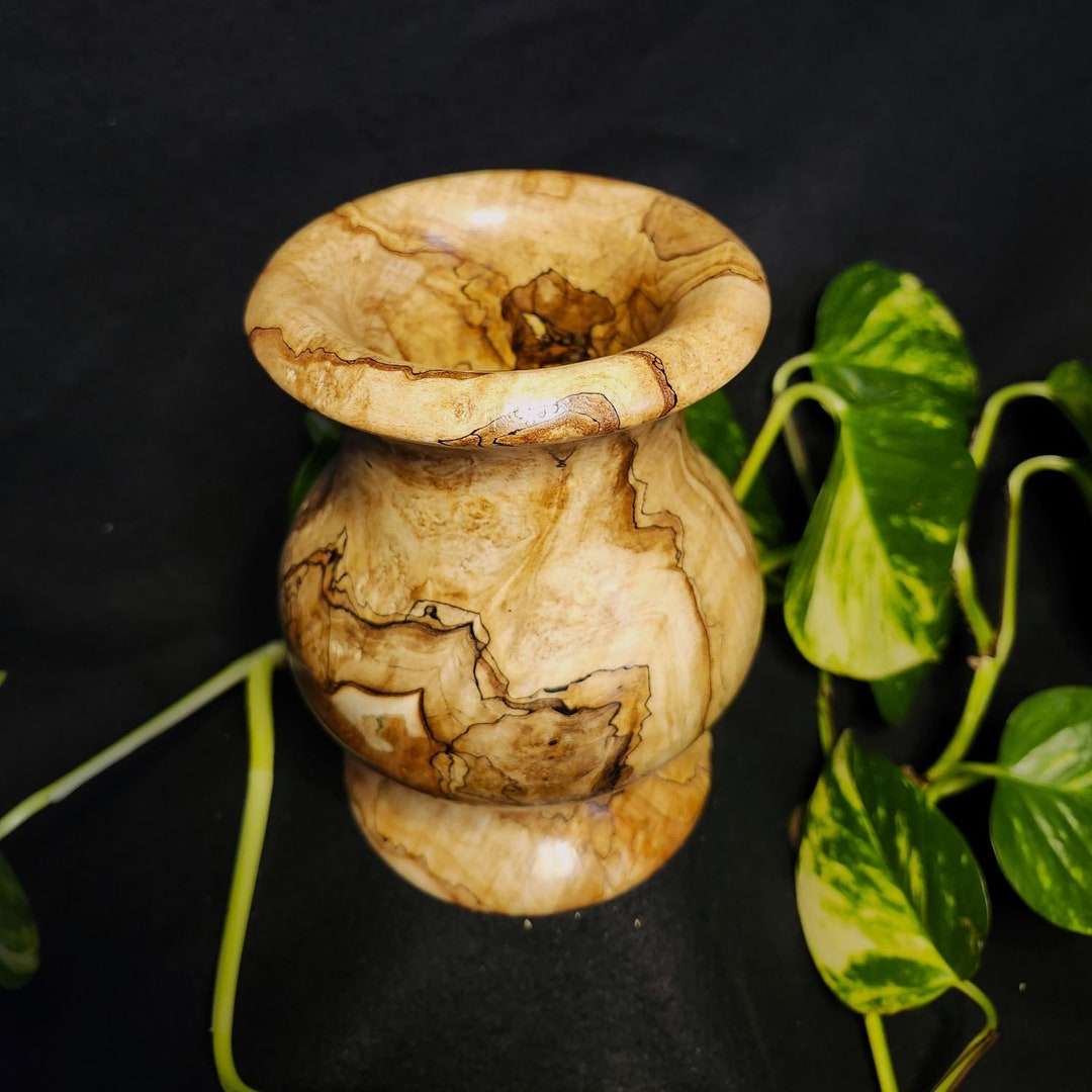 Greek Silhouette Spalted Maple Vase - Etsy