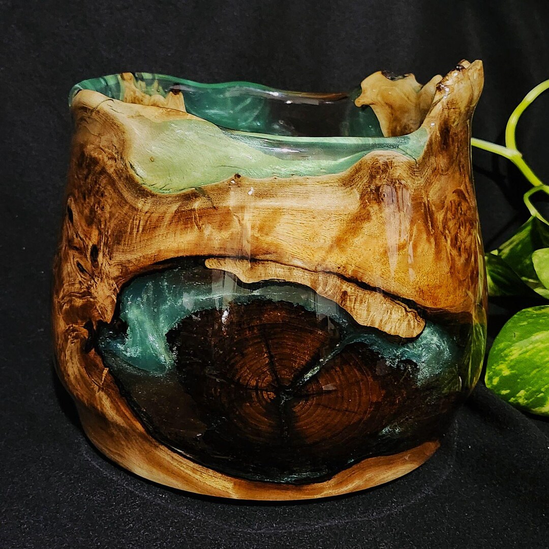 Mutant Apple - Hand Turned Apple Wood / Resin - Etsy