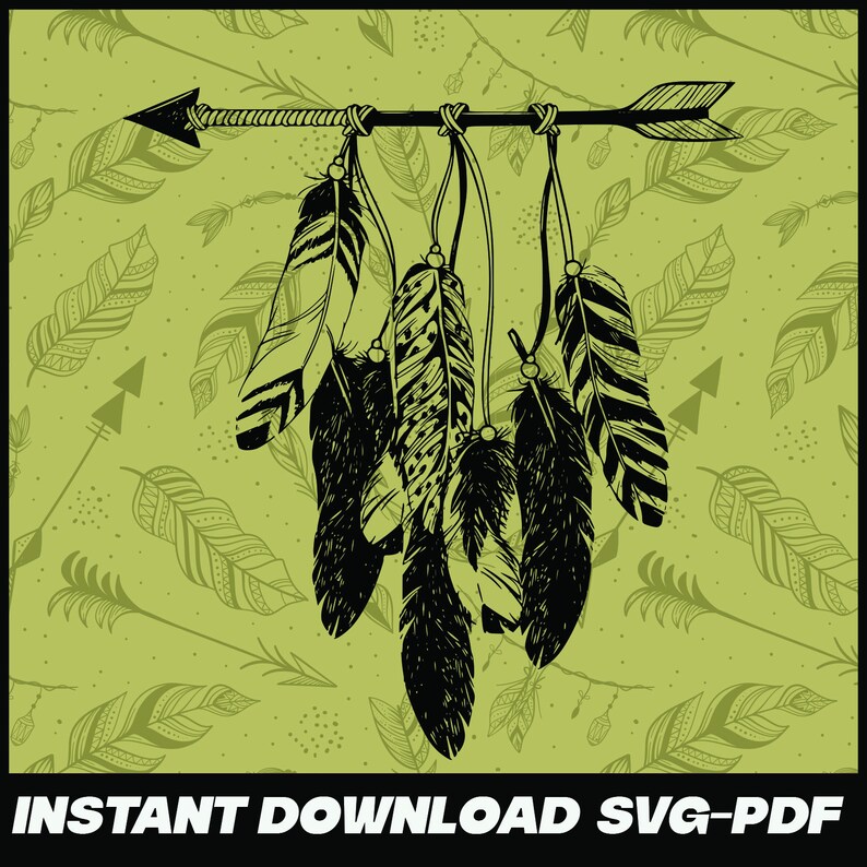 Bird Feathers Svg Memorial Feather Svg Arrow and Feathers Svg Feathers ...