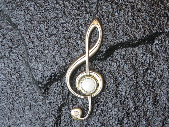 Bronze G-clef Doorbell - Etsy