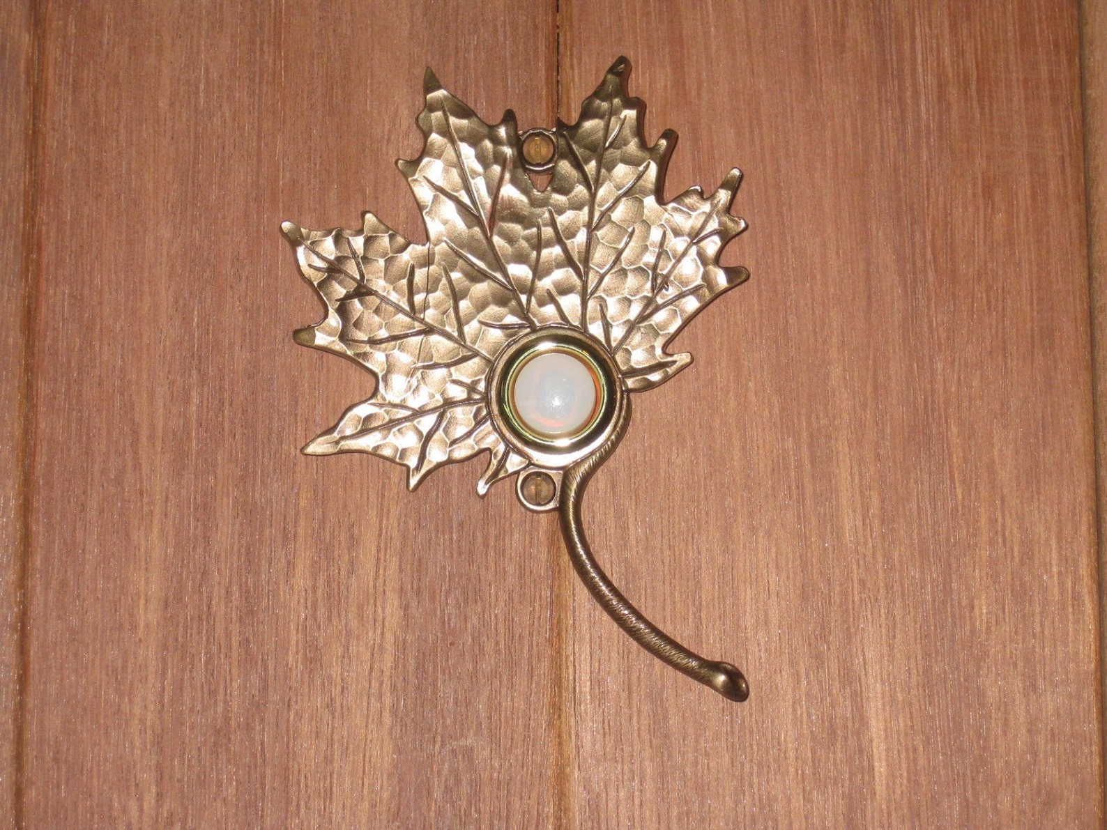 Bronze Maple Leaf Doorbell - Etsy