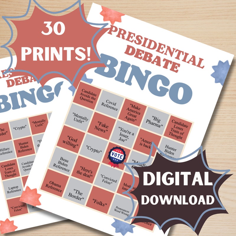 Trump Bingo Card - Etsy