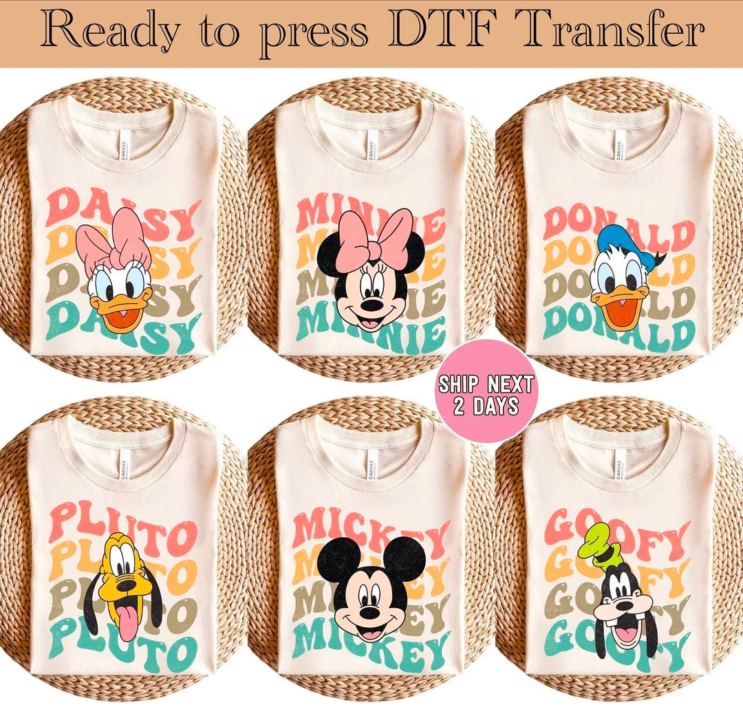 Mickey and Friends Character Transfer, Disney Ready to Press, Mickey ...