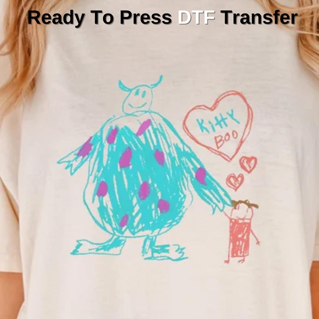 Monster Inc Family Dtf Print, Monster Character Dtf Press Transfer ...
