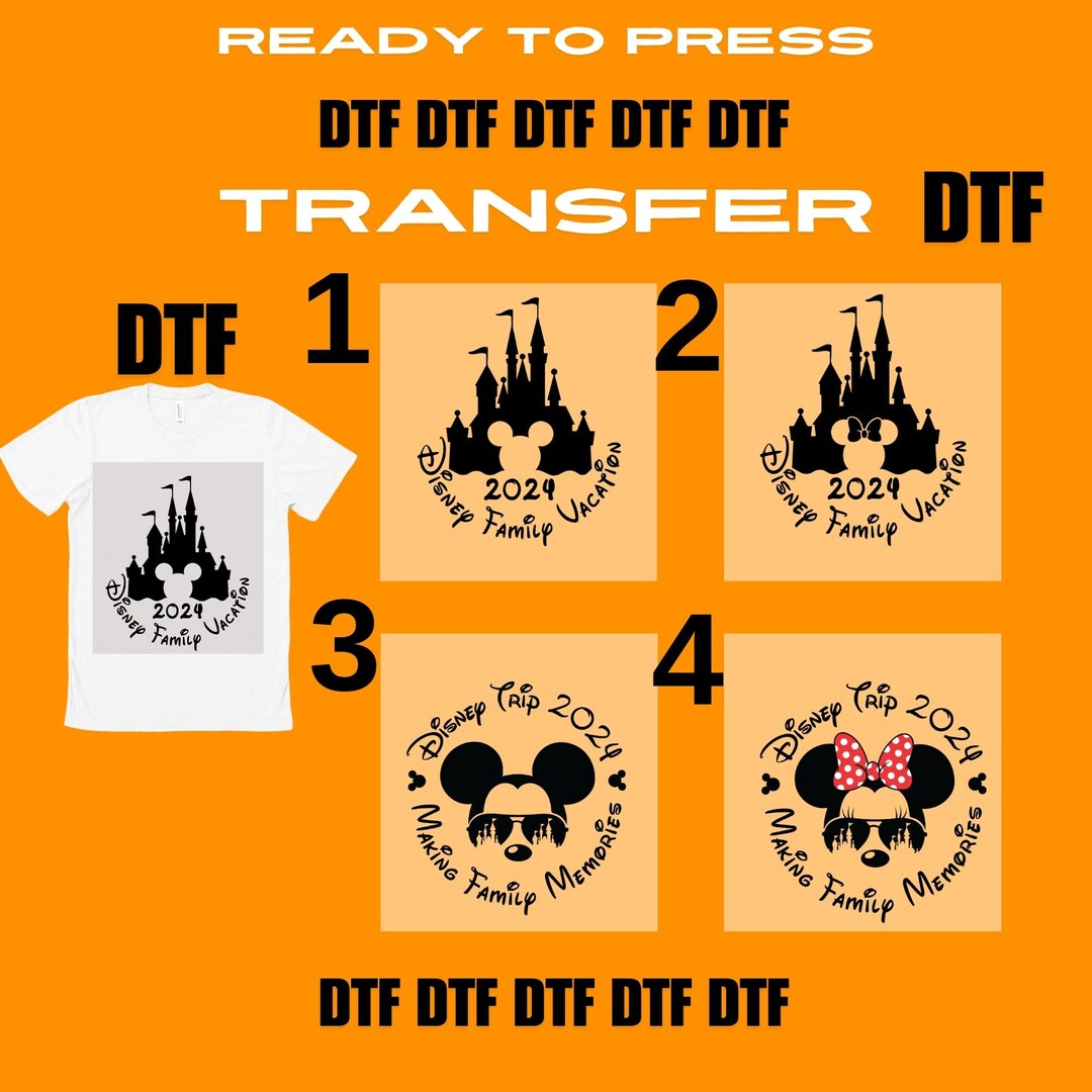 Disney Family Matching DTF Transfer, Disney Squad DTF, Family DTF ...