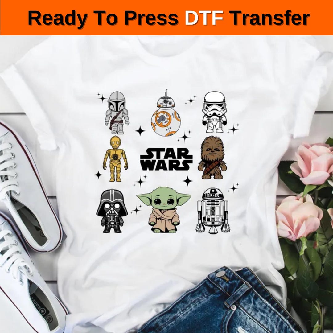 Star Wars Character DTF Print - Ready to Press Transfer - Etsy