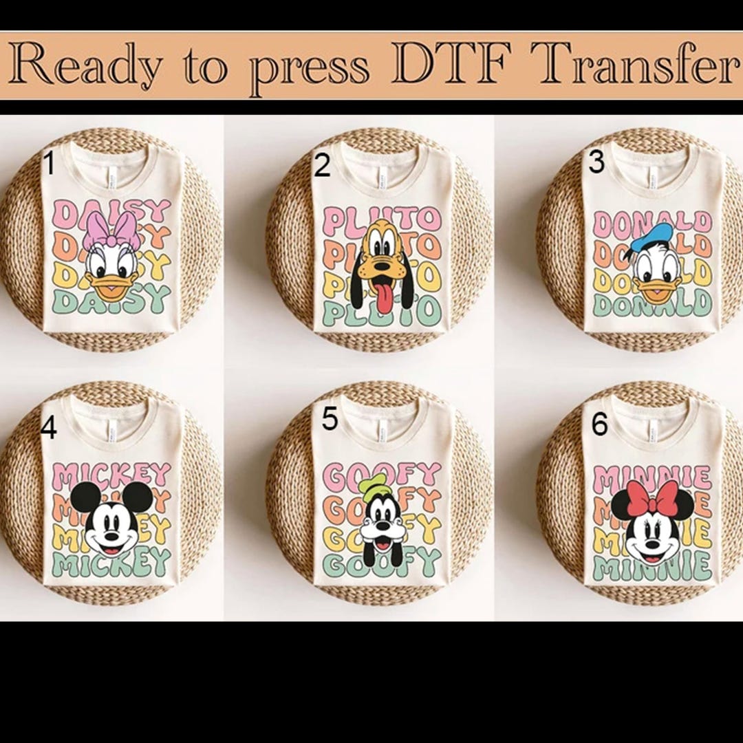 Mickey y sus amigos 2024 Dtf Print - Mickey y Minnie Friends Dtf ...