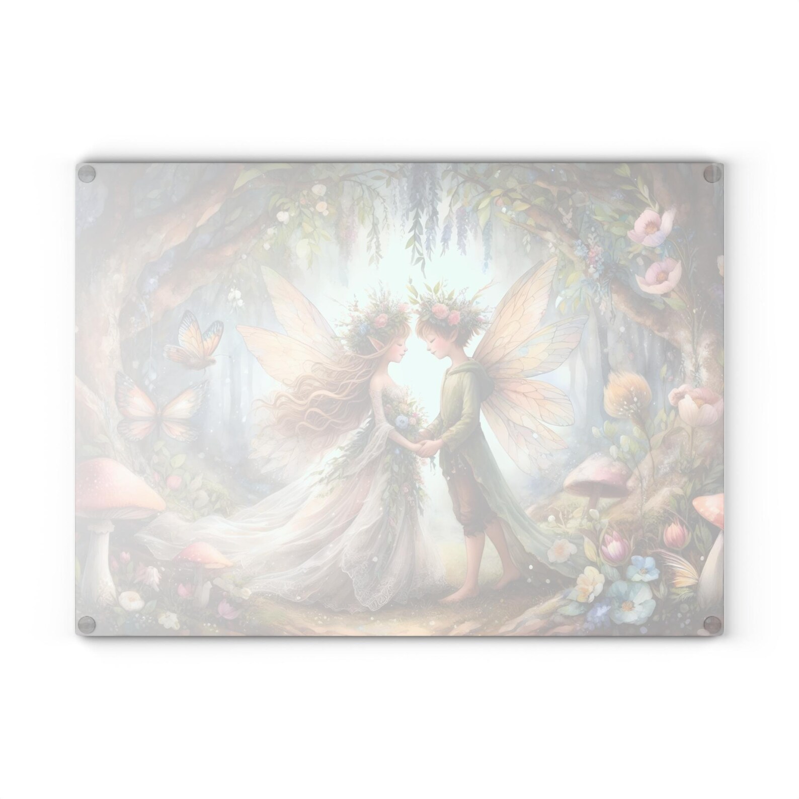 Fairy Cutting Board, Enchanted Forest Kitchen Décor, Romantic Fairy ...