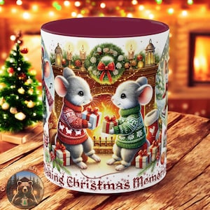 Christmas Mouse Couple Coffee Mug 11oz Mice Phrase Mug Gift for Couple ...