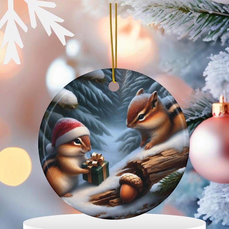 Chipmunk Ornament - Etsy