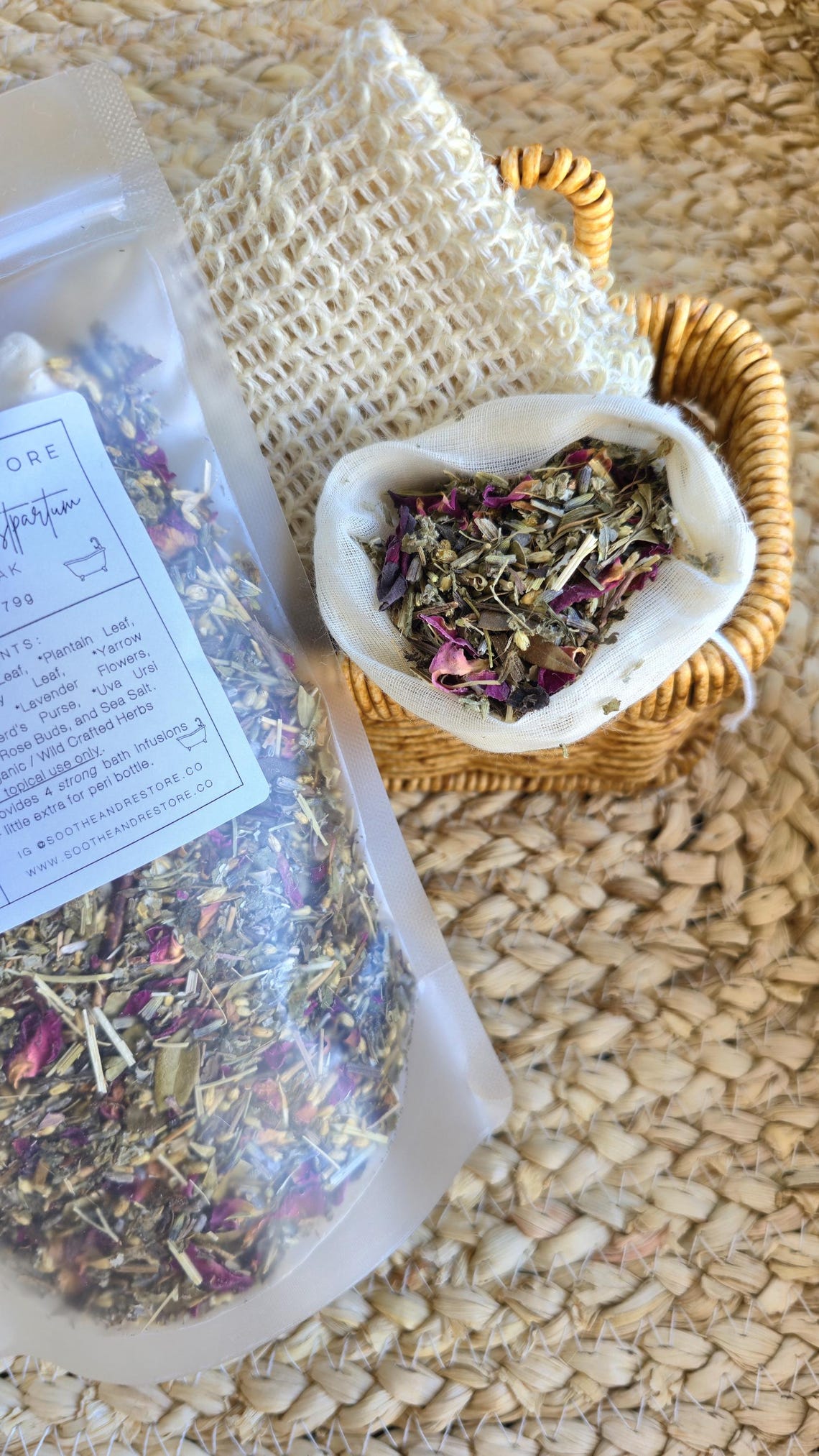 ORGANIC Postpartum After Birth Herbal Sitz Bath Soak Fourth Trimester ...