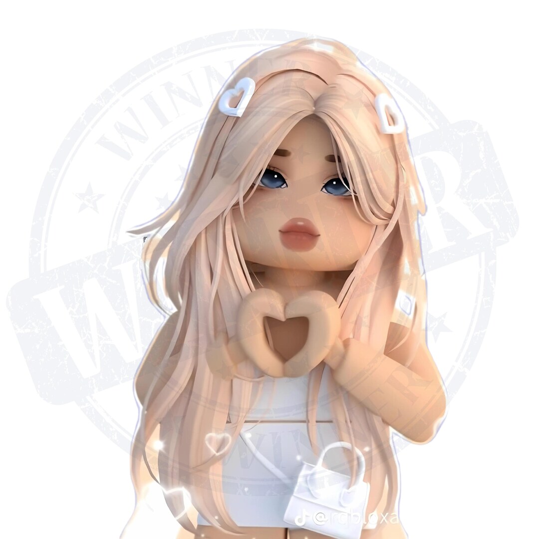 10 Blocky Girls Clipart PNG Digital Image Clip Art INSTANT DOWNLOAD ...