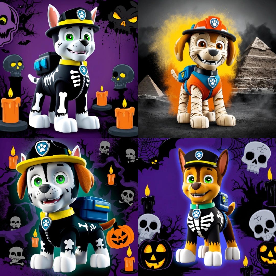 10 Paw PNG Rescue Dog Paw Hero Designs Firefighter, Policeman, Watercolor Splash High-resolution ...