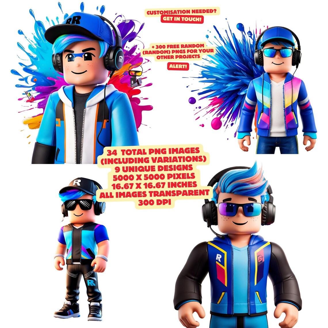 34 Blocky Digital PNG Blocky Themed including Variations 9 Unique ...