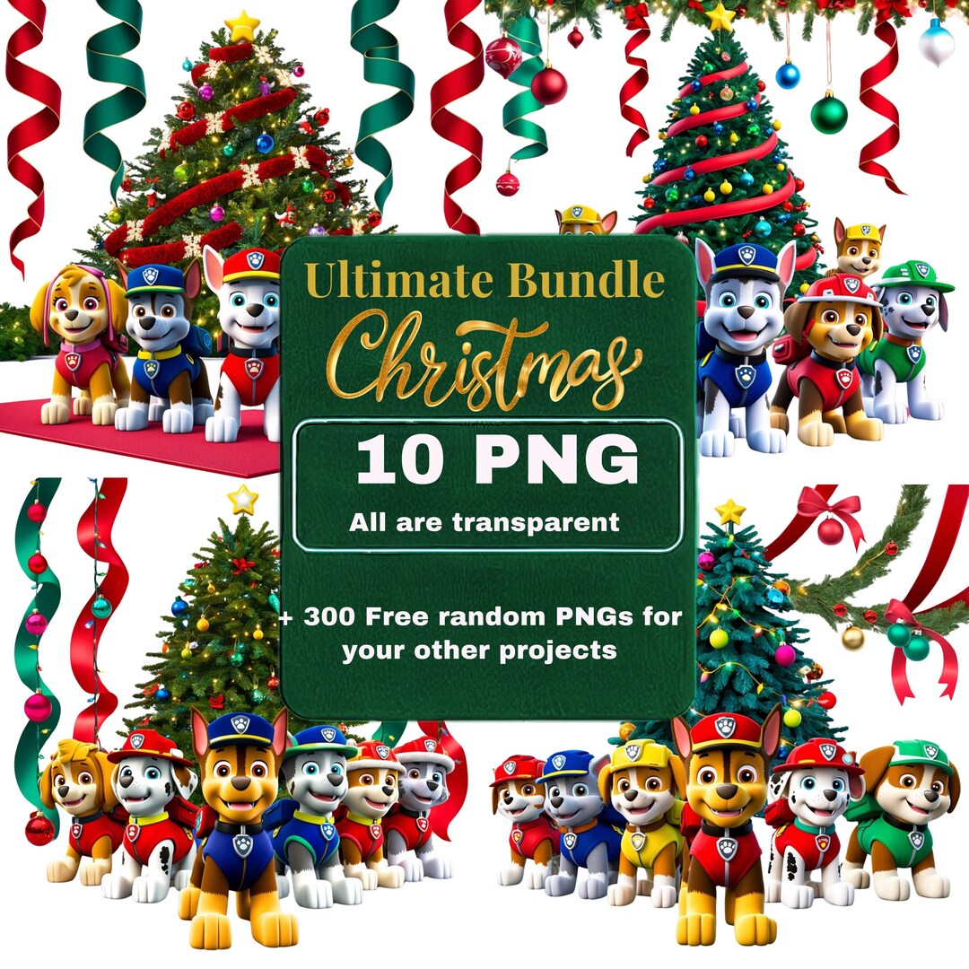 10 Png Ultimate Christmas Bundle: Holiday for Festive Projects PNG ...