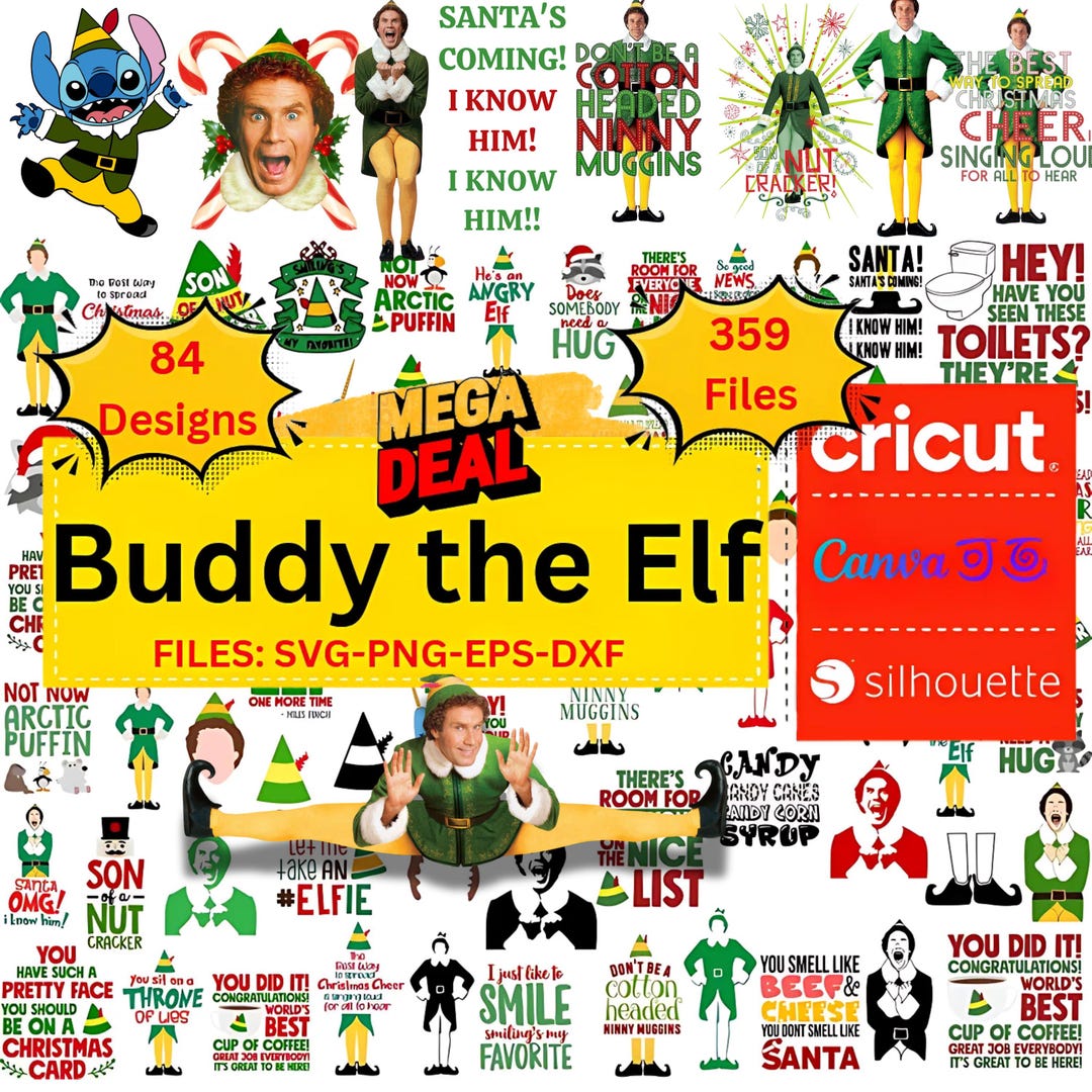 Buddy the Elf SVG, Elf Family SVG Bundle, Christmas Svg, Buddy Quote ...