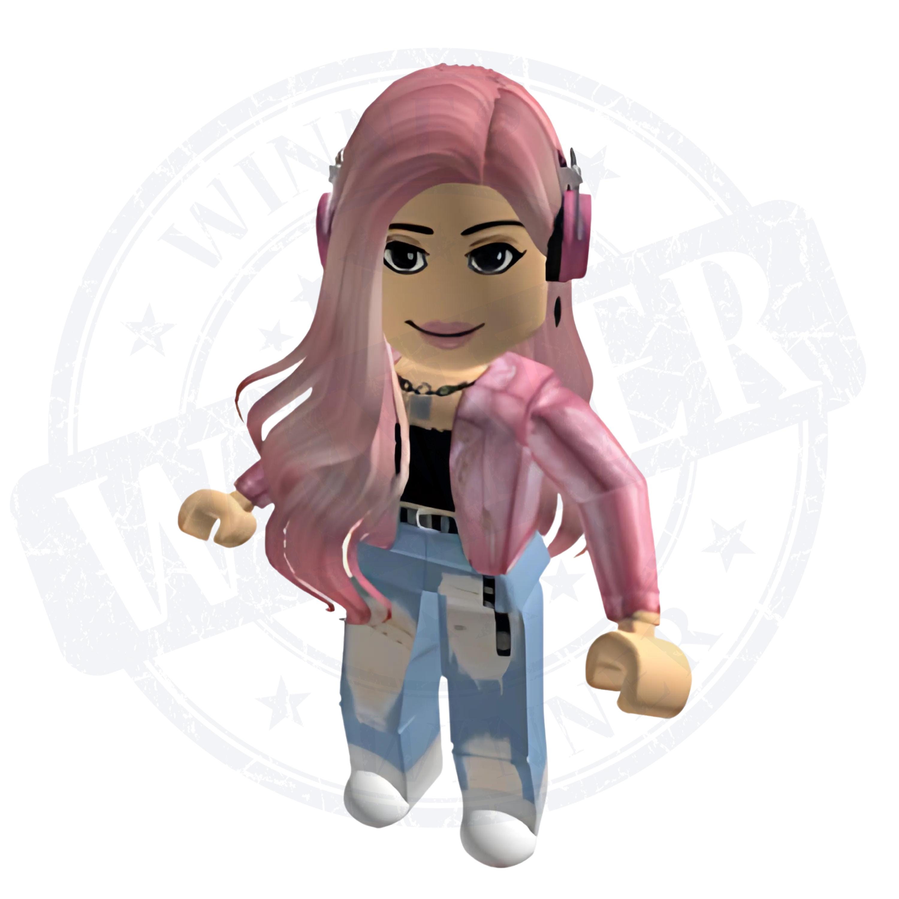 10 Blocky Girls Clipart PNG Digital Image Clip Art INSTANT DOWNLOAD ...