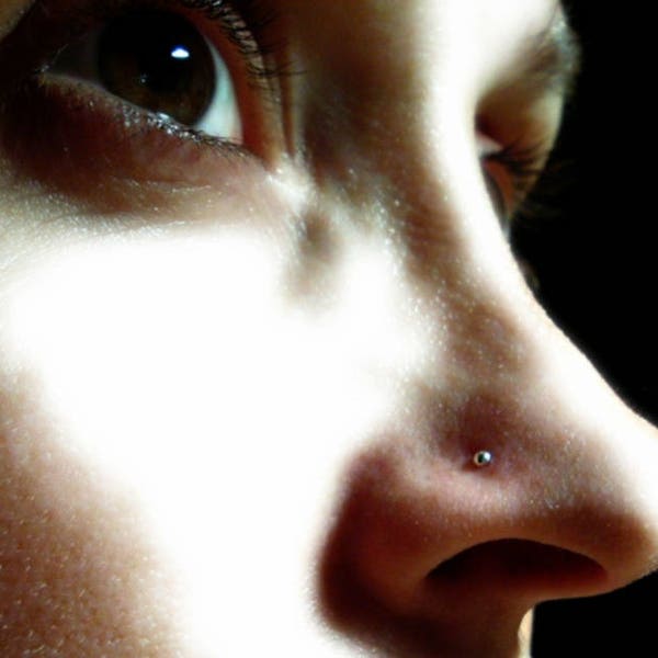 Tiny Nose Stud - Etsy