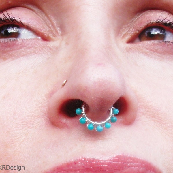 Silver Septum Ring - Etsy