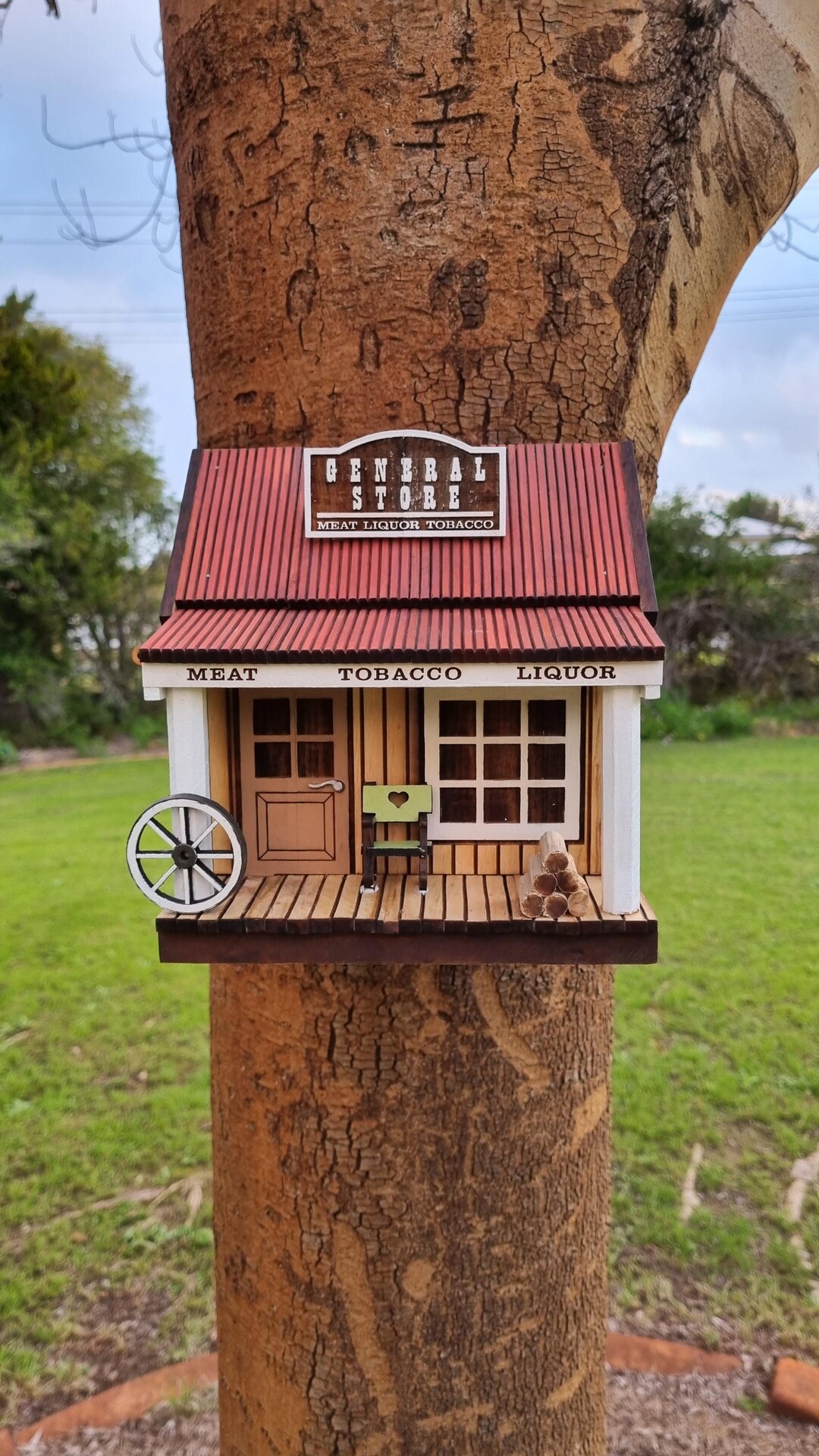 Wild West General Store Birdhouse: Australian Made Garden Art - Etsy