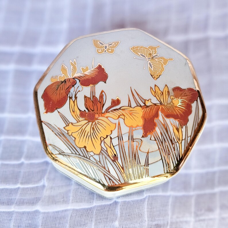 Vintage Japanese "the Art of Chokin" Trinket Box, Made in Japan ...