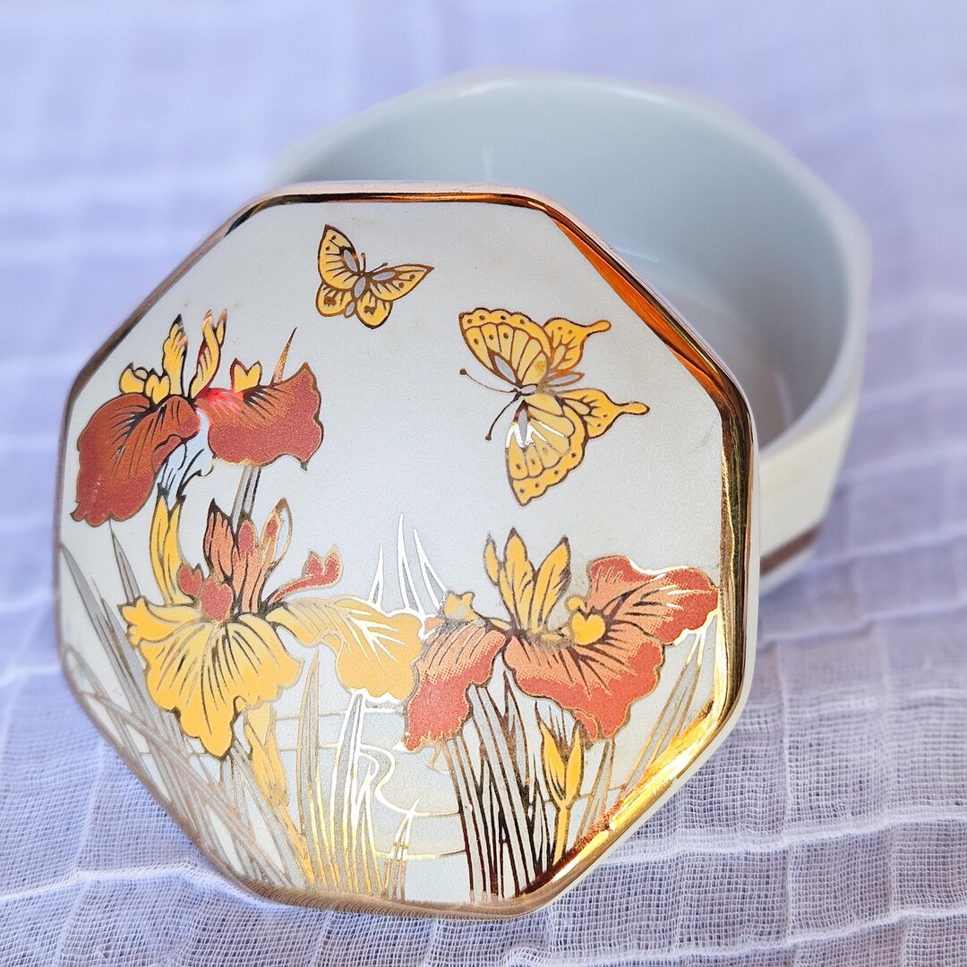 Vintage Japanese "the Art of Chokin" Trinket Box, Made in Japan ...