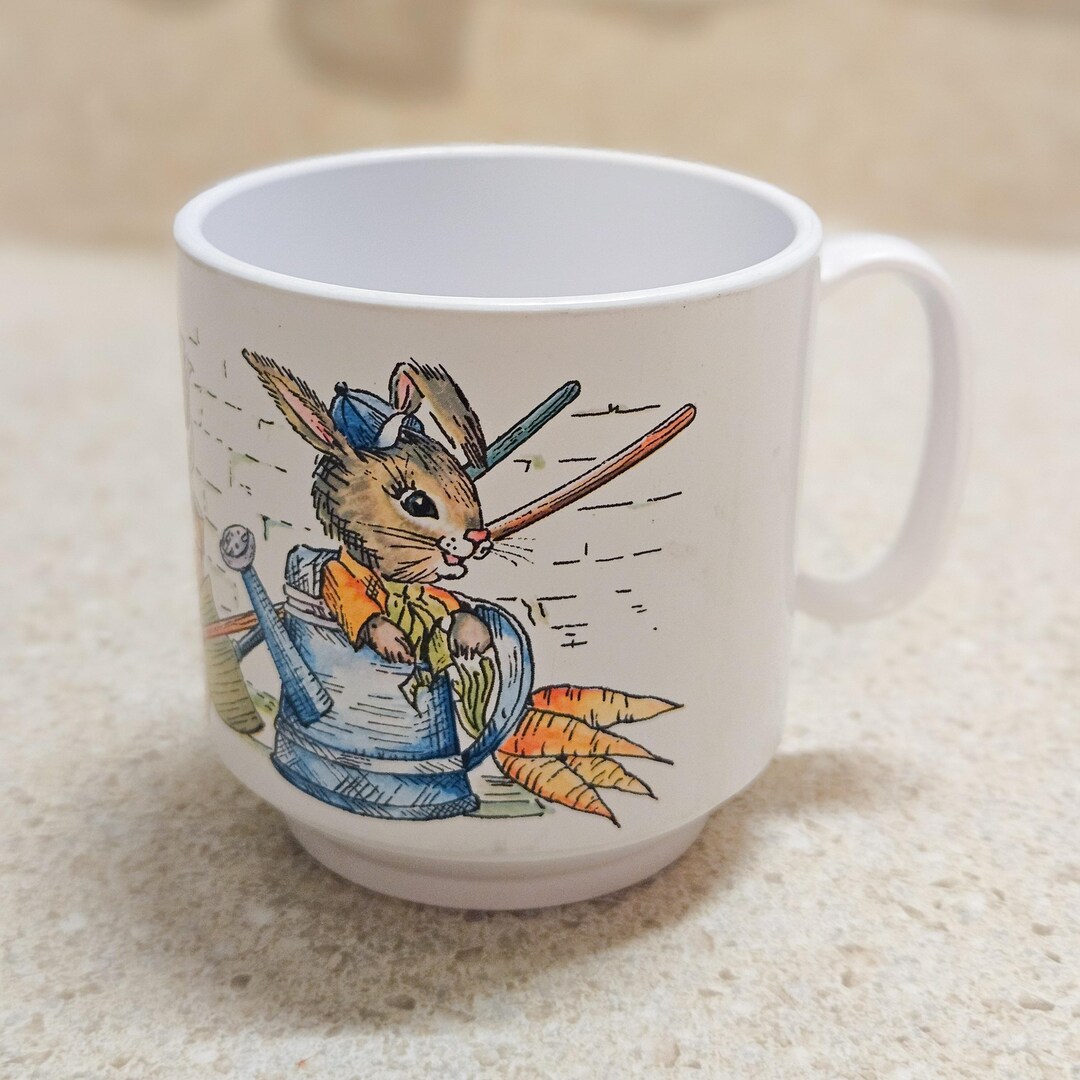 Vintage Peter Rabbit Oneida Ware Melmac Plastic Melamine Child's Mug ...