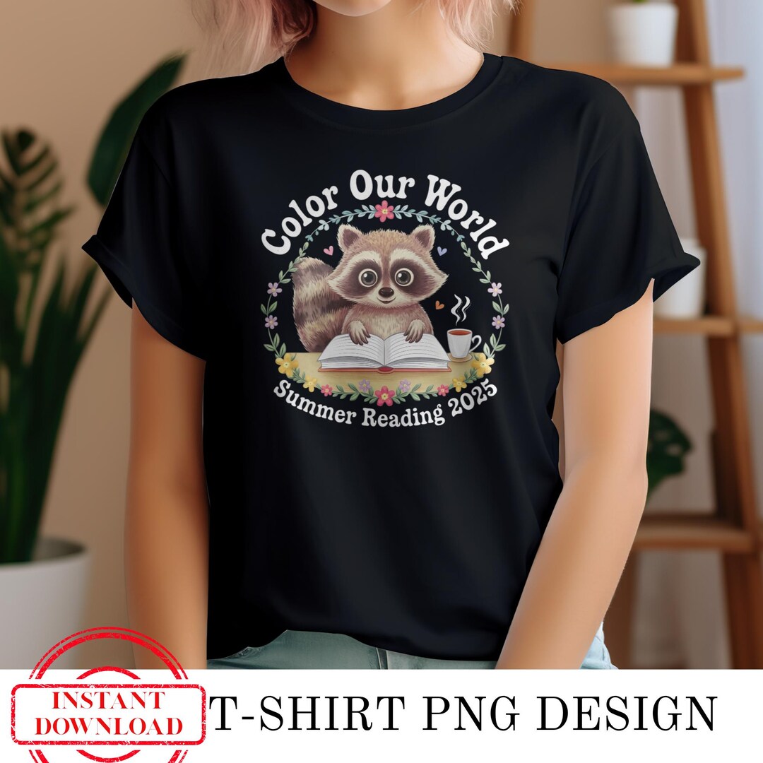 Color Our World Summer Reading 2025 PNG Digital Download Shirt Design ...