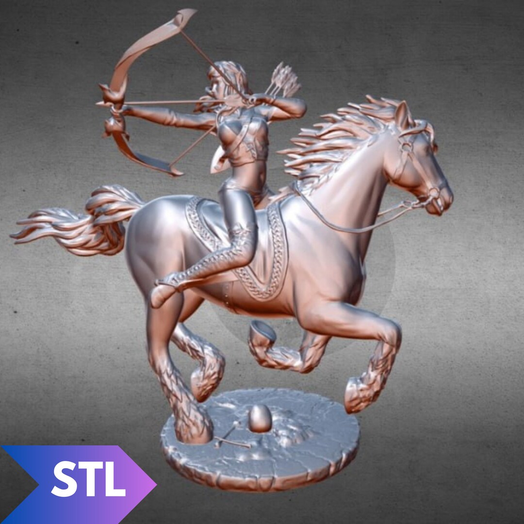 STL FILES for 3D Printing, 3d Mounted Archer, 3d Print Stl, 3d Printer ...