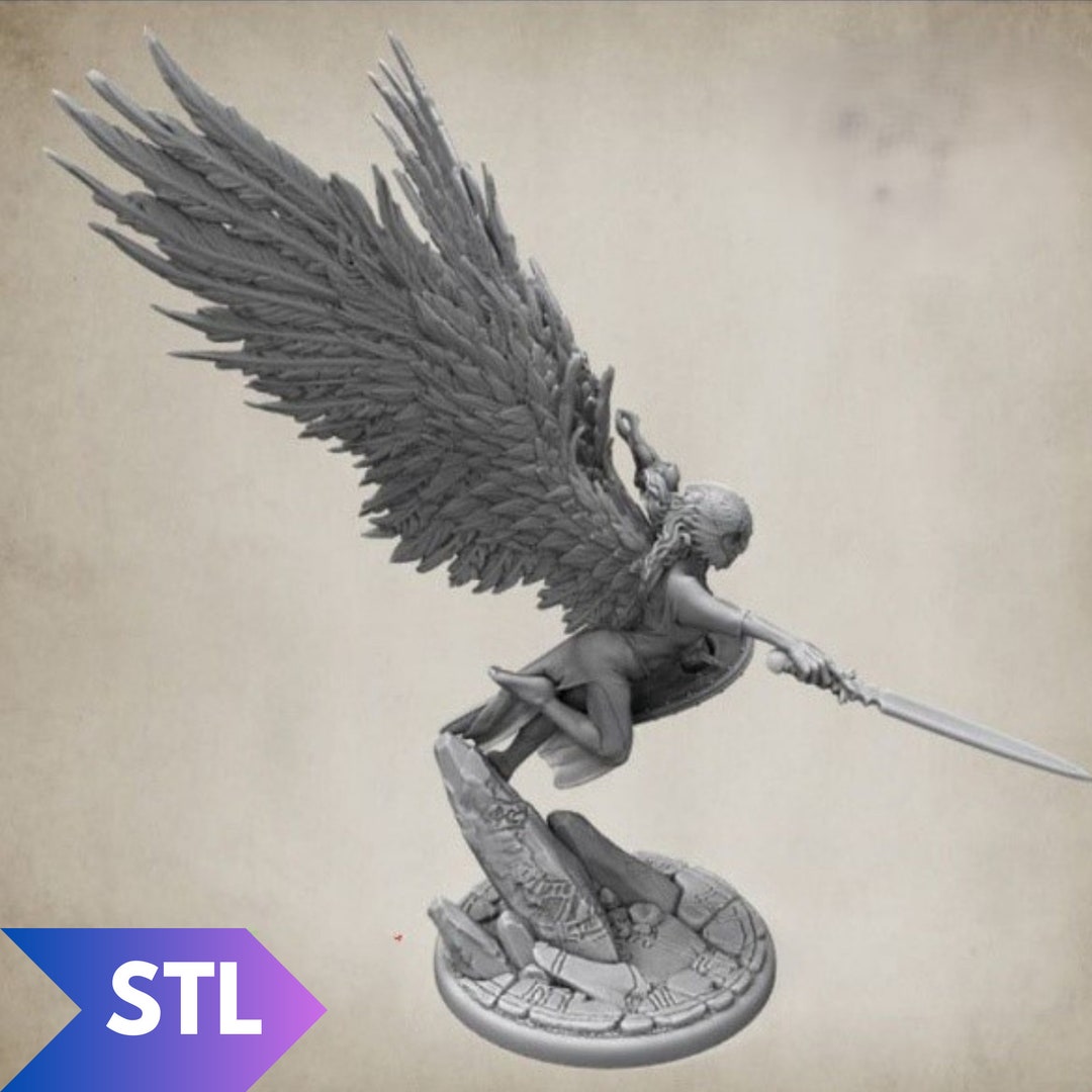 STL FILES for 3D Printing, 3d Angel Drawing, 3d Print Stl, 3d Printer ...