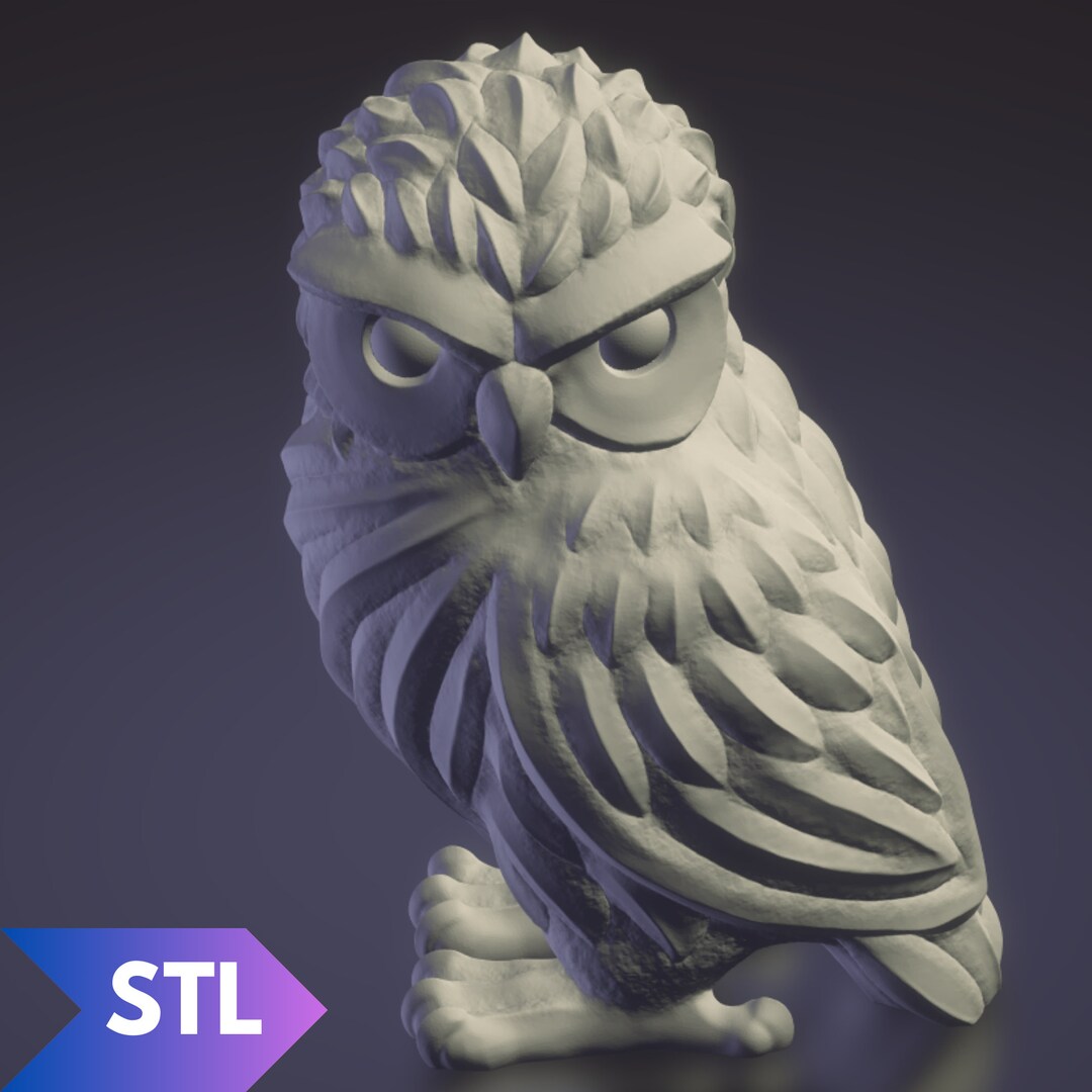 STL FILES for 3D Printing, 3d Owl Drawing, 3d Print Stl, 3d Printer ...