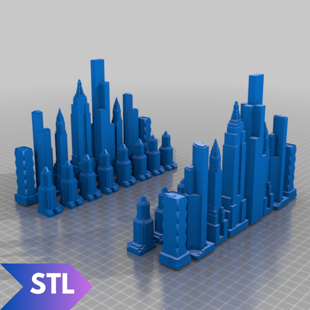 STL FILES for 3D Printing, 3d Chess Set Drawing, 3d Print Stl, 3d ...