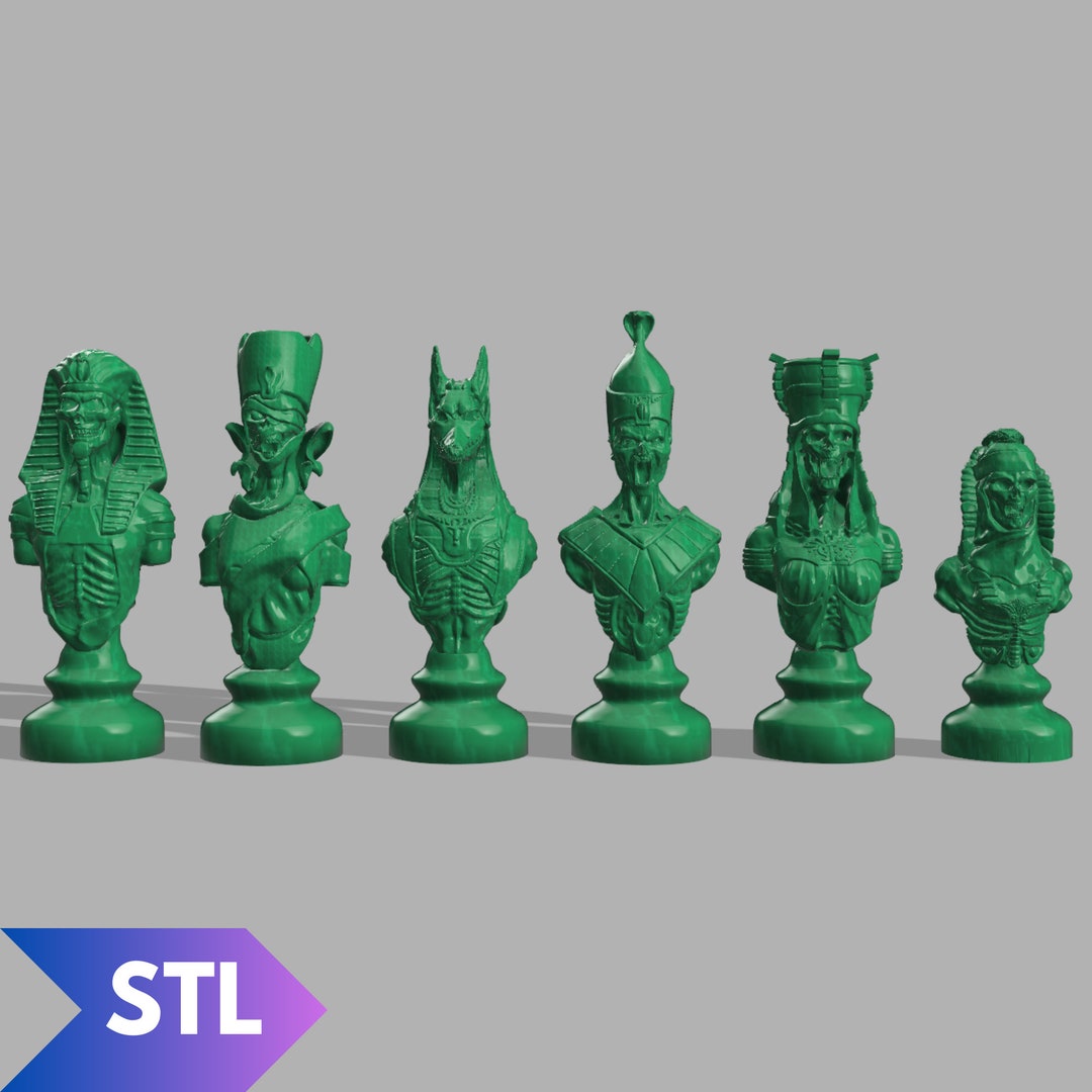 STL FILES for 3D Printing, 3d Chess Set Drawing, 3d Print Stl, 3d ...