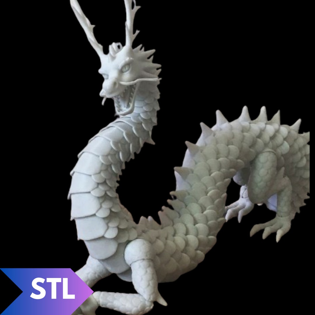STL FILES for 3D Printing, 3d Dragon Drawing, 3d Jointed Stl, 3d ...