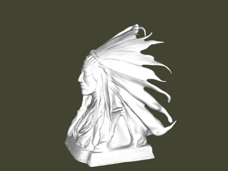 STL FILES for 3D Printing, 3d Native American, 3d Print Stl, 3d Printer ...