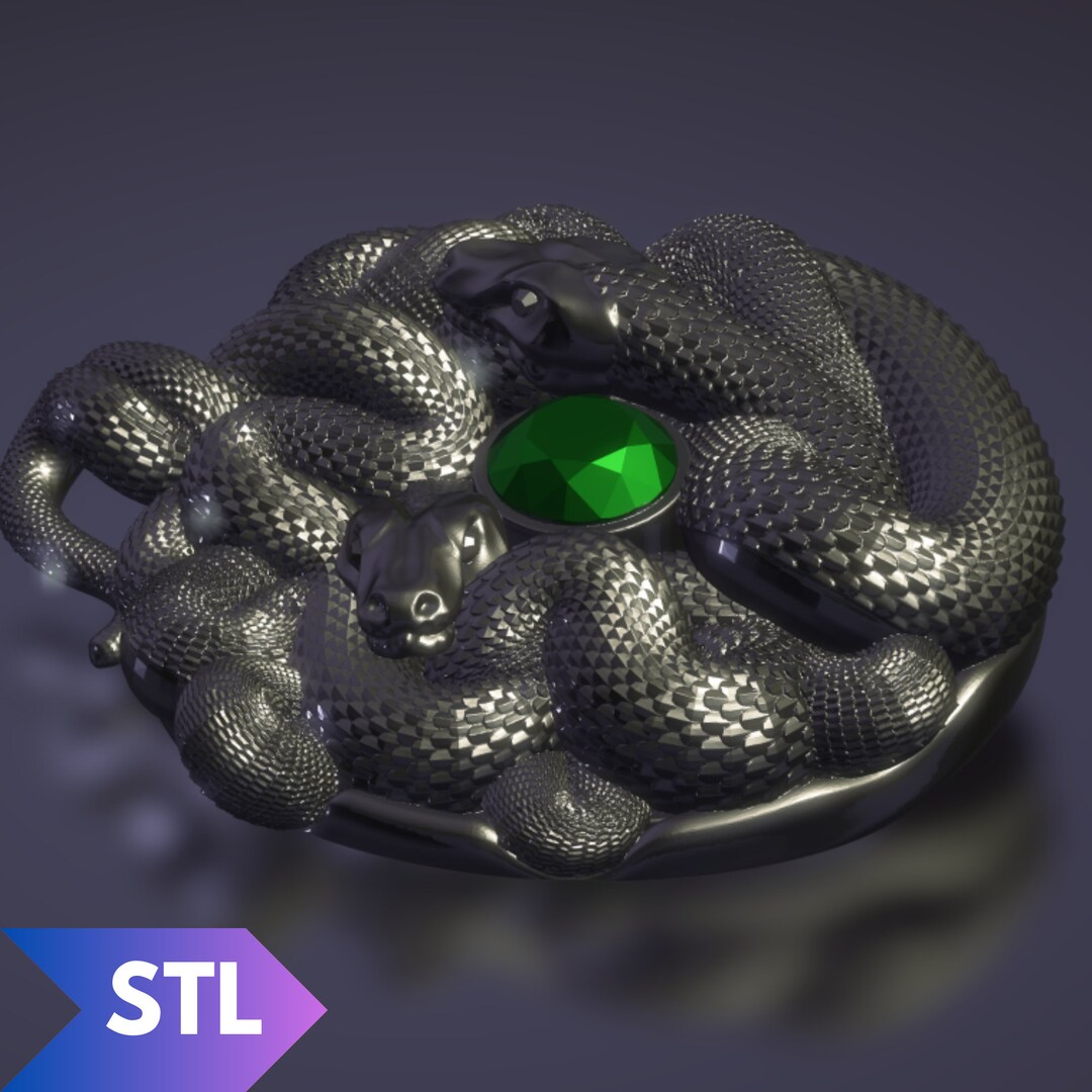 STL FILES for 3D Printing, 3d Snake Drawing, 3d Print Stl, 3d Printer ...
