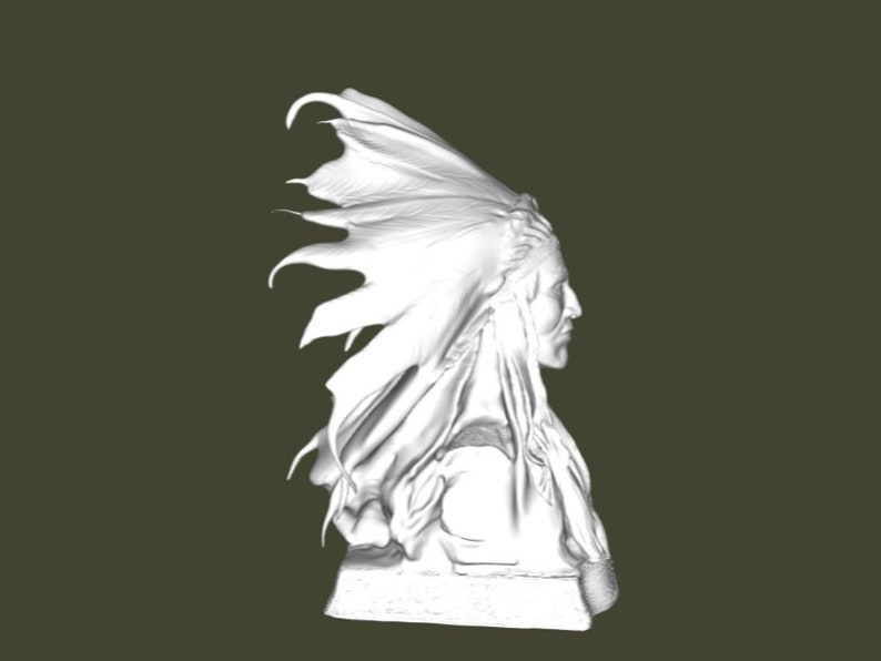 STL FILES for 3D Printing, 3d Native American, 3d Print Stl, 3d Printer ...