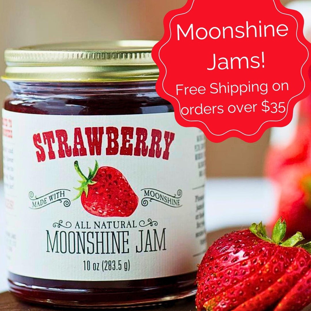 Strawberry Moonshine Jam All Natural Strawberry Preserves With Moonshine Strawberry Jelly With ...