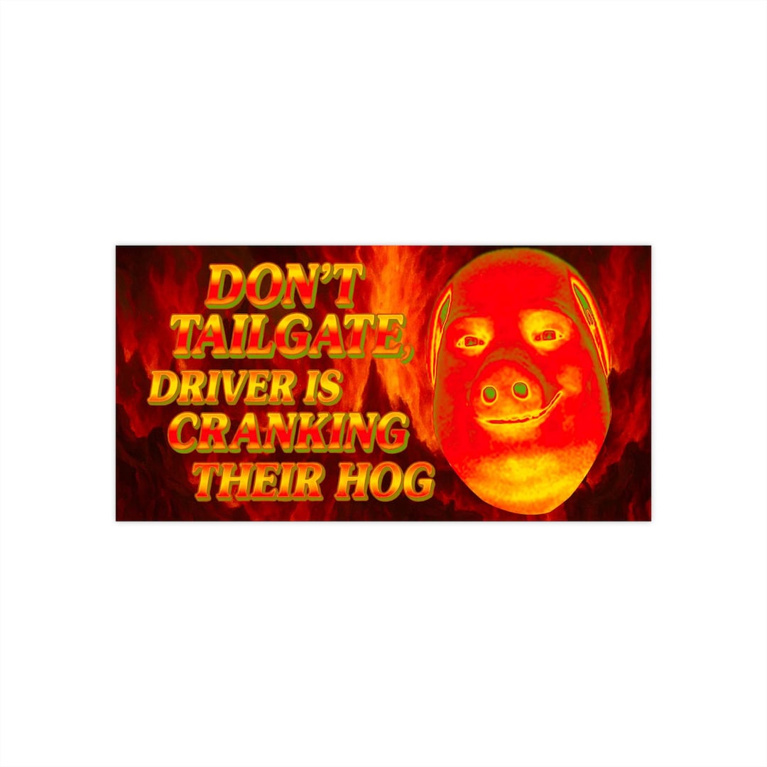 John Pork in Hell Bumper Sticker: Funny Edgy Car Decal - Etsy