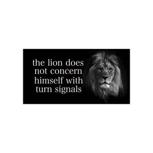 The Lion Does Not Concern - Etsy