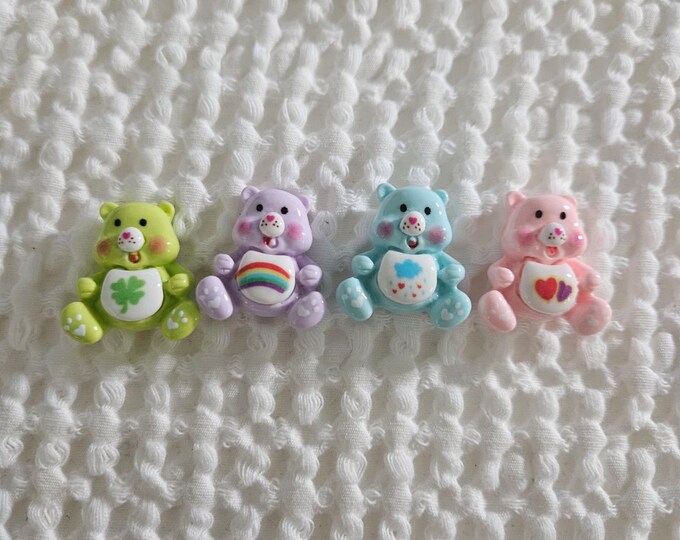 Care Bear Flat Back Charms for Diy - Etsy