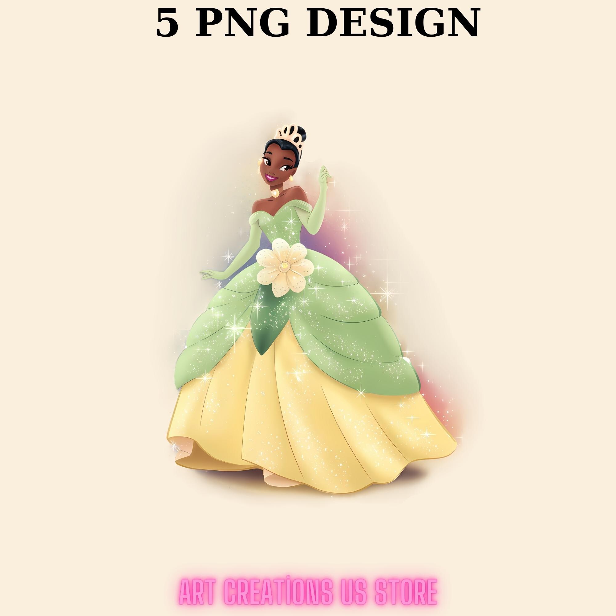 5 Png Princess Tiana, Watercolor Design, Transparent Background ...