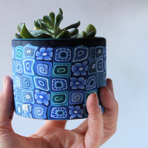 Small Colorful Indoor Pot for Plants and Succulents - Etsy