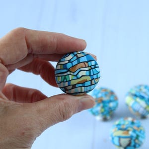 Set of 4 Decorative Polymer Clay Cabinet Knobs - Etsy
