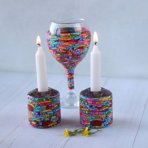 Colorful and Unique Kiddush Cup - Etsy